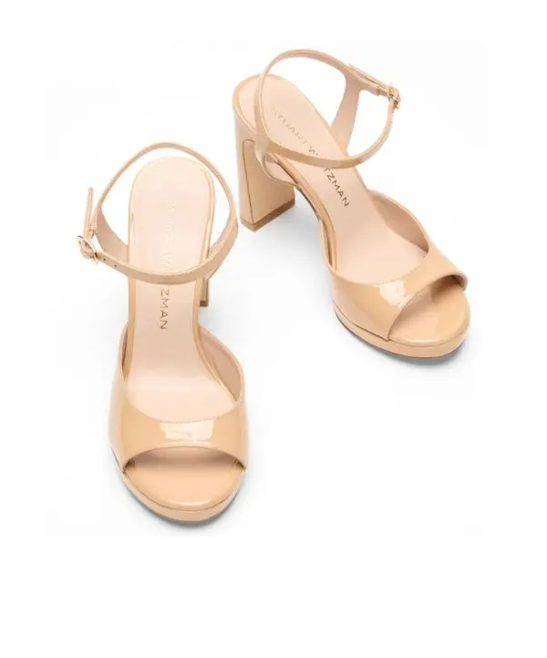 STUART WEITZMAN Babette Platform Sandals - Adobe