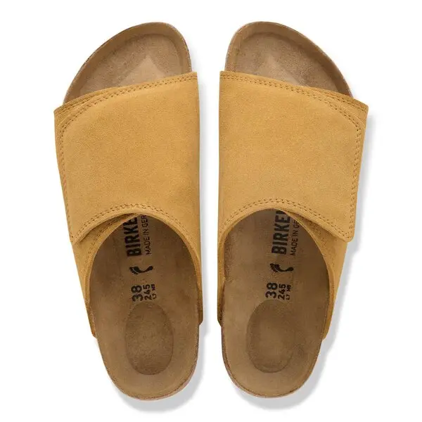 BIRKENSTOCK Solana Suede Touch-strap Sandals - Brown