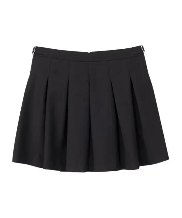DUNST Buckle Pleated Mini Skirt
