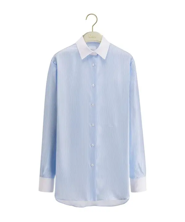 Dior Embroidered Blouse With Cd Mother-of-pearl Buttons