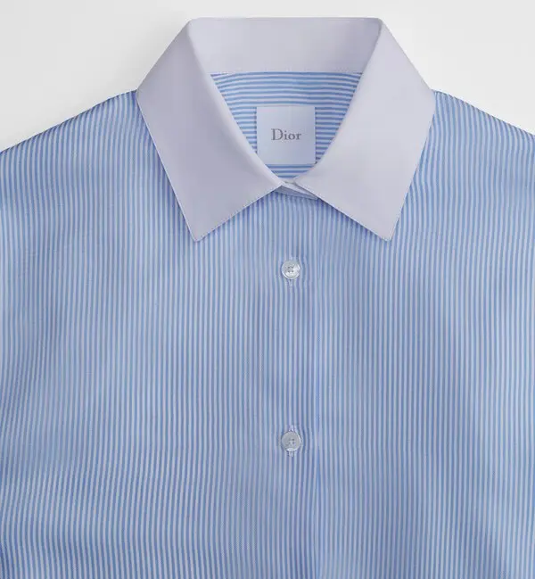 Dior Embroidered Blouse With Cd Mother-of-pearl Buttons