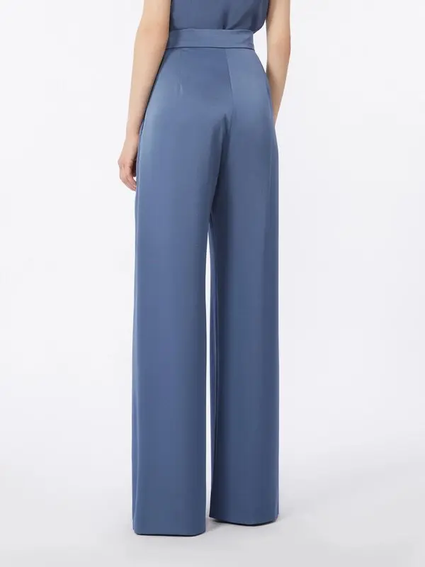 Max Mara Satin Wide-leg Track Pants