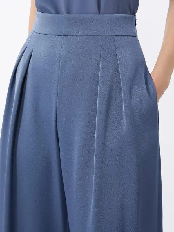 Max Mara Satin Wide-leg Track Pants