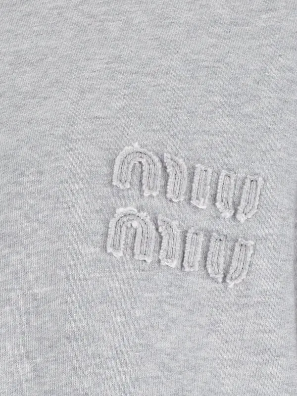 Miu Miu Jersey And Technical Pongé Reversible Blouson Jacket - Gray-blue