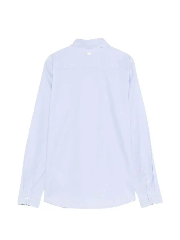 Barbour Long-sleeved Shirt With Classic Collar - Light Blue