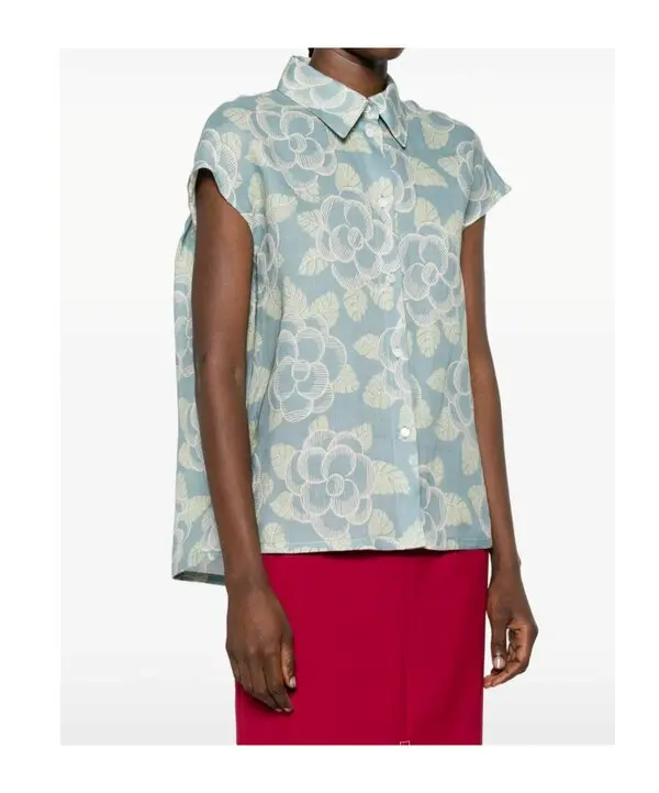 Marni Floral Print Short Sleeve Shirt