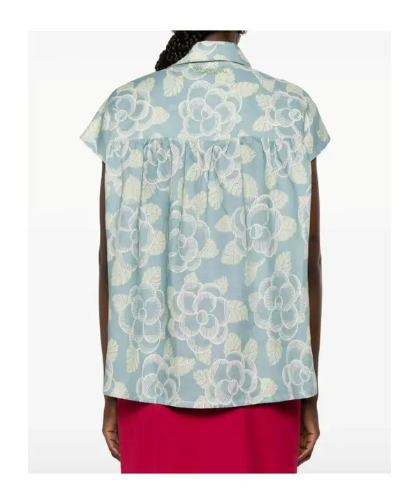 Marni Floral Print Short Sleeve Shirt