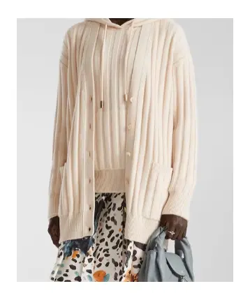 Fendi Ribbed Pocket Cardigan