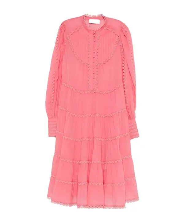 ERMANNO FIRENZE Layered Lace Midi Dress
