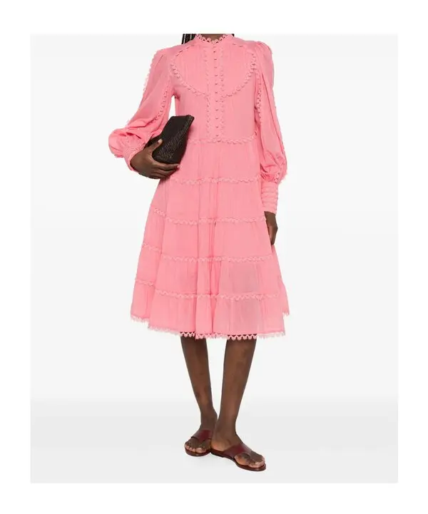 ERMANNO FIRENZE Layered Lace Midi Dress