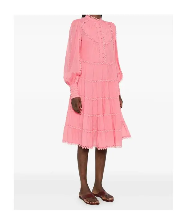 ERMANNO FIRENZE Layered Lace Midi Dress