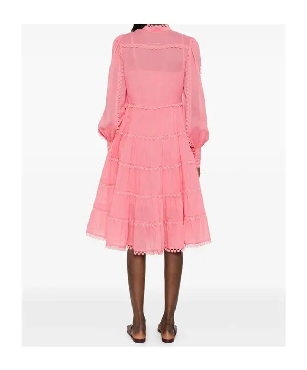 ERMANNO FIRENZE Layered Lace Midi Dress