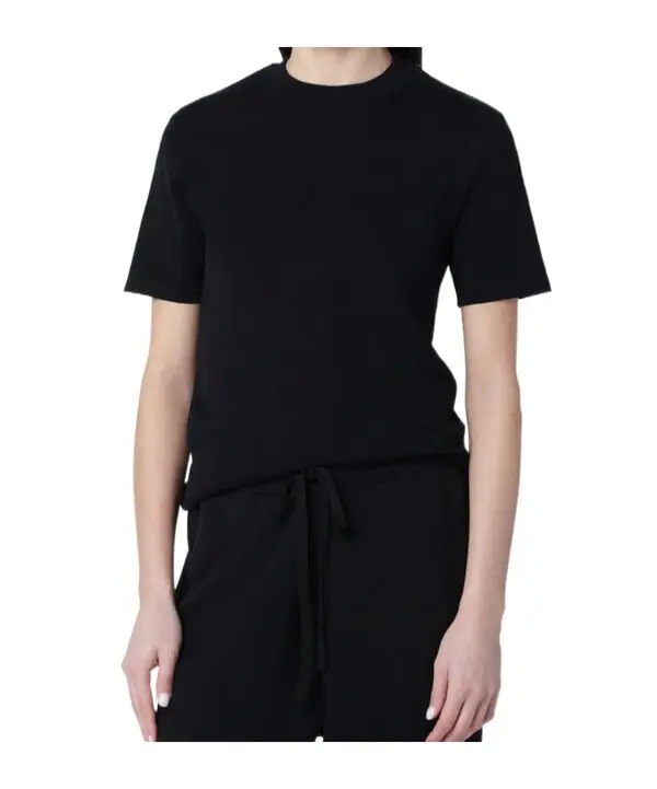ENTIRE STUDIOS Ribbed Crew Neck Short-sleeved T-shirt