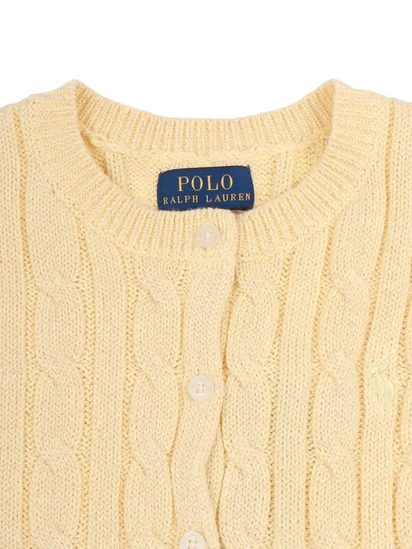Polo Ralph Lauren Cable Knit Cardigan - Nude