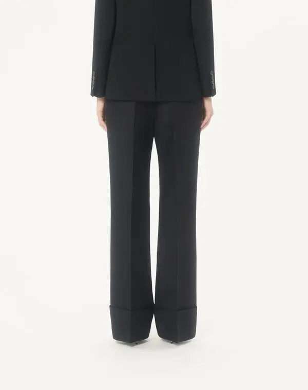 Valentino Garavani Tailored Trousers With Cuffed Hems