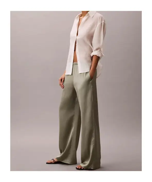 Calvin Klein Elasticated Waist Wide-leg Pants