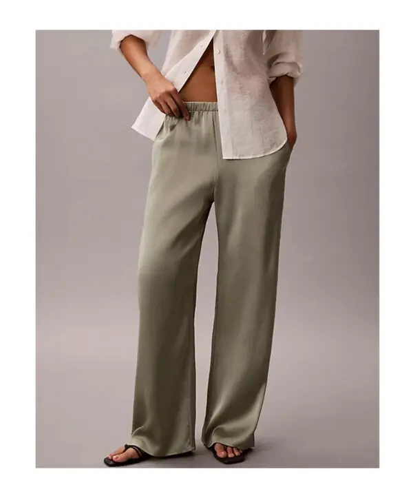 Calvin Klein Elasticated Waist Wide-leg Pants