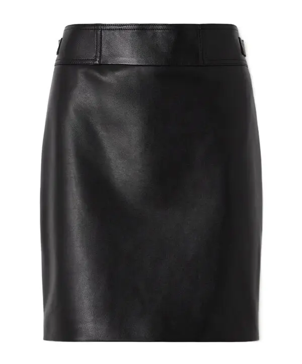 Magda Butrym Leather Midi Skirt
