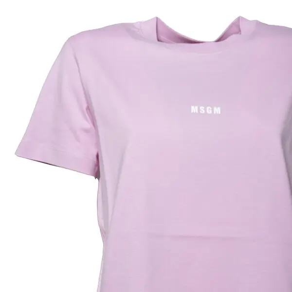 MSGM Logo Printed Crewneck T-shirt