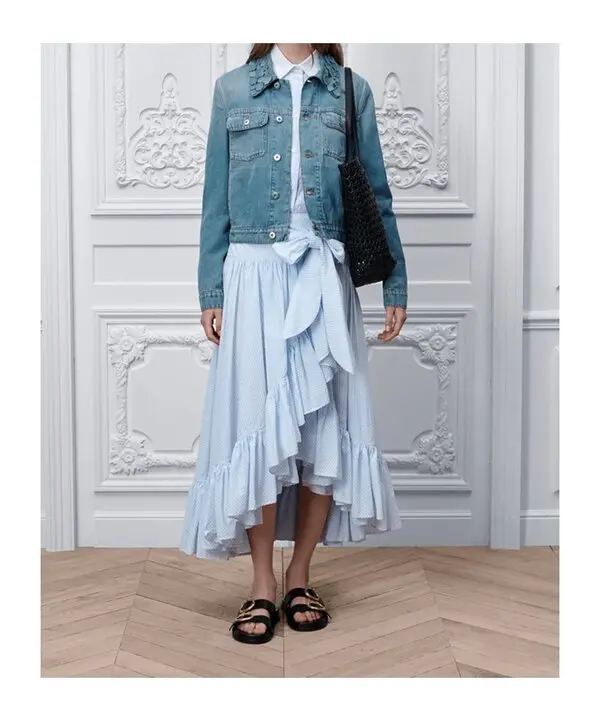 Dior Cropped Jacket With Embroidered Collar