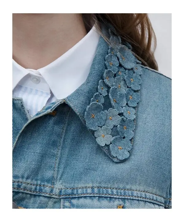 Dior Cropped Jacket With Embroidered Collar