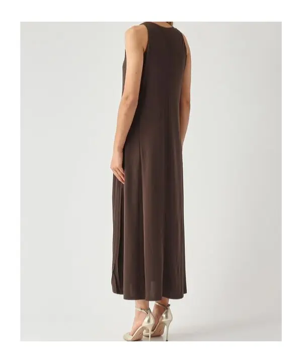 Max Mara Sleeveless Maxi Dress With Pockets