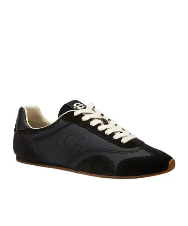 COACH Panelled Lace Up Sneakers - Black/chalk