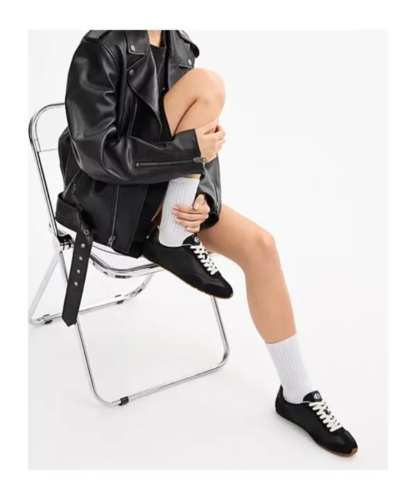 COACH Panelled Lace Up Sneakers - Black/chalk