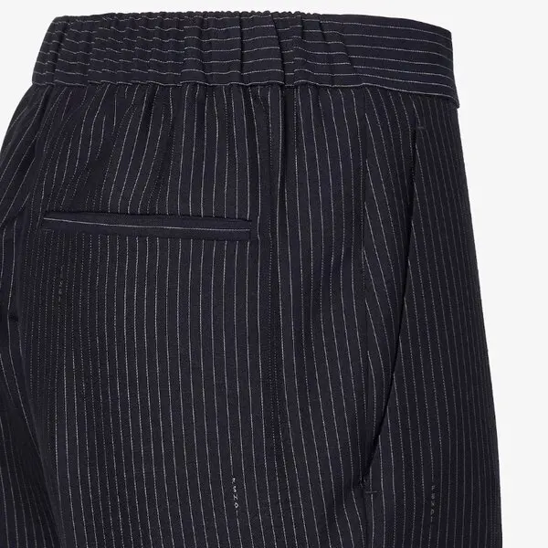 Fendi Multicolored Pinstriped Wool Pants