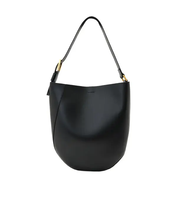 ALLSAINTS Luna Hobo Leather Shoulder Bag - Black