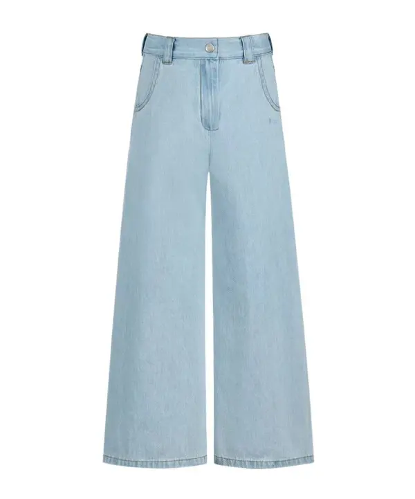 Dior Belt Loop Jeans - Light Blue