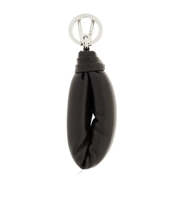 LEMAIRE Engraved Logo Keyring - Black