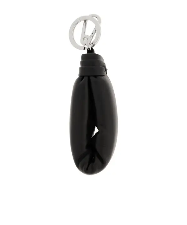 LEMAIRE Logo Engraved Keyring - Black