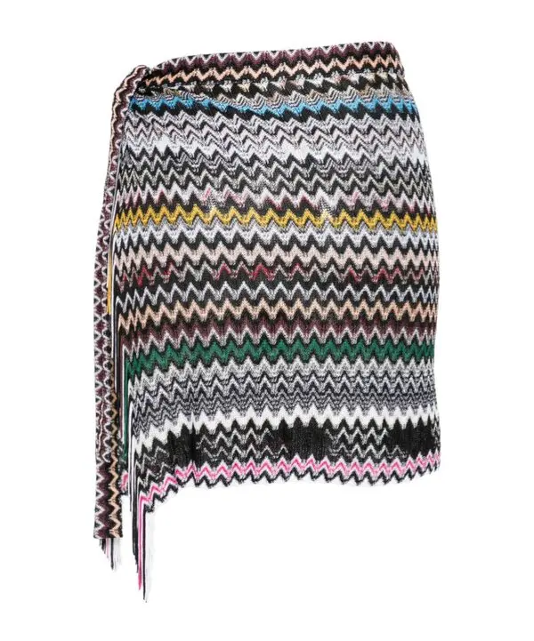 Missoni Fringed Zigzag Skirt