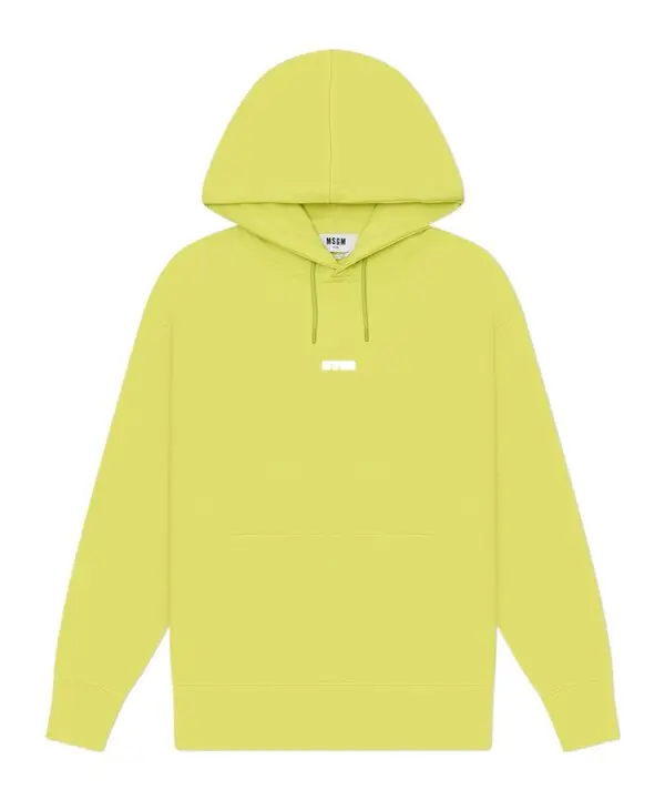 MSGM Cotton Hoodie - Yellow