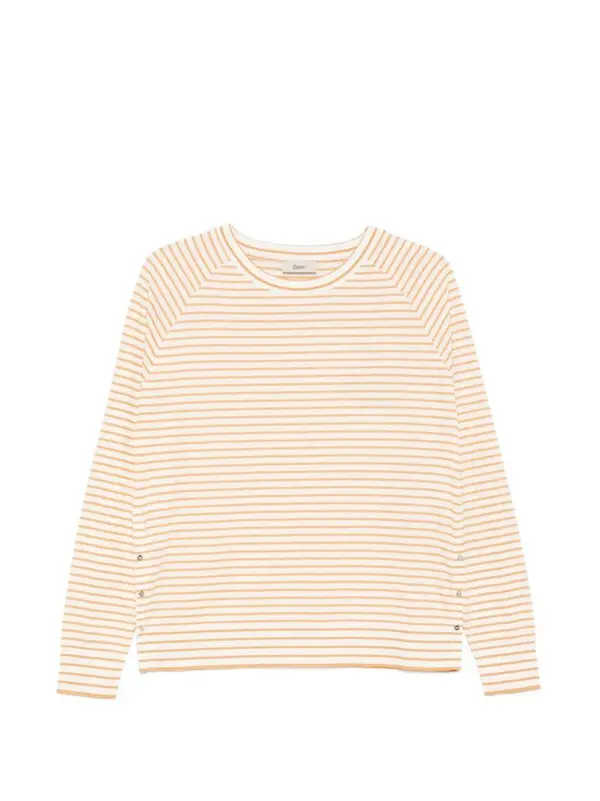 Herno Striped Long Sleeve T-shirt - Light Orange