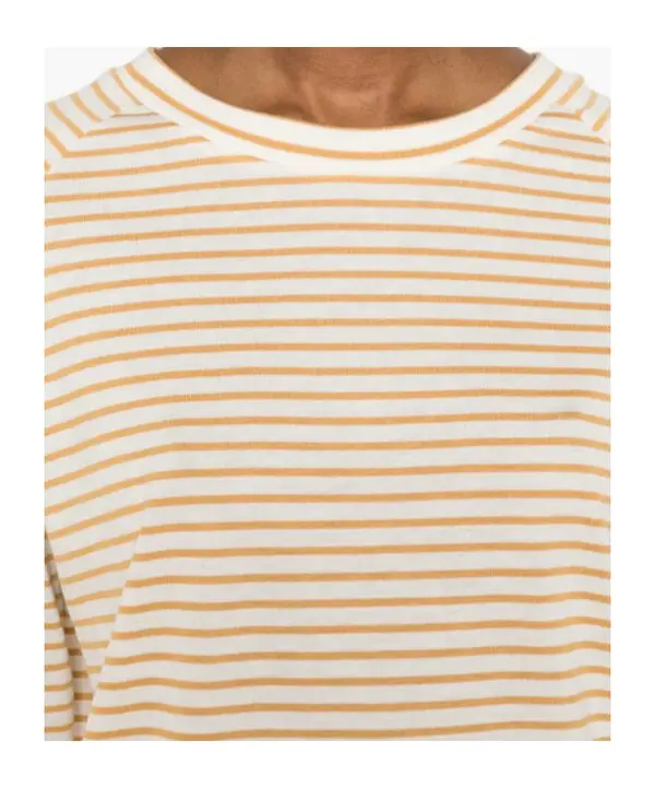 Herno Striped Long Sleeve T-shirt - Light Orange