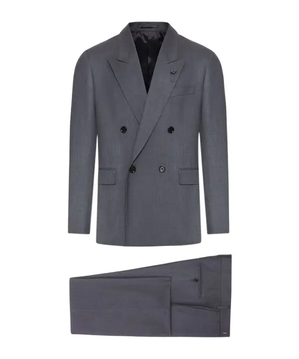LARDINI Double-breasted Suit - Grey
