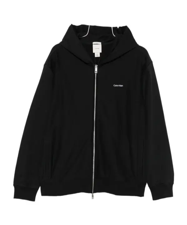 Calvin Klein Embroidered Logo Zip-up Hoodie