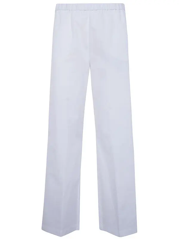 Aspesi Wide Leg Trousers - White