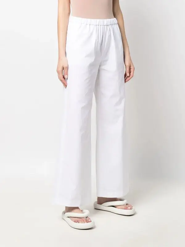 Aspesi Wide Leg Trousers - White