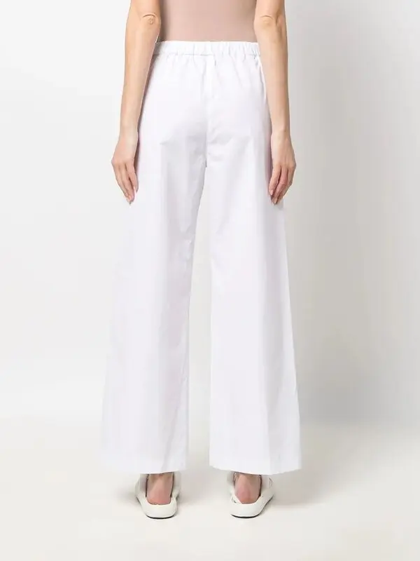 Aspesi Wide Leg Trousers - White