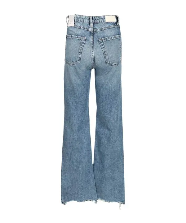 ICON DENIM LOS ANGELES High-waisted Flared Jeans - Blue