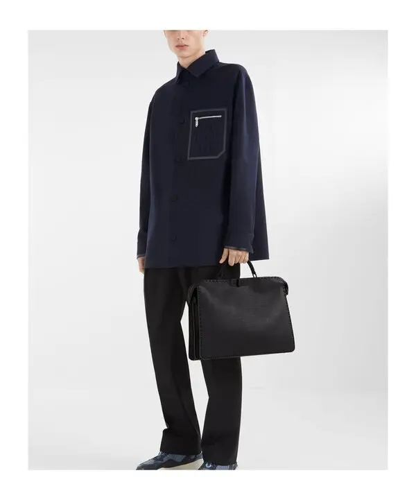 Fendi Single-breasted Jacket With Ff Motif