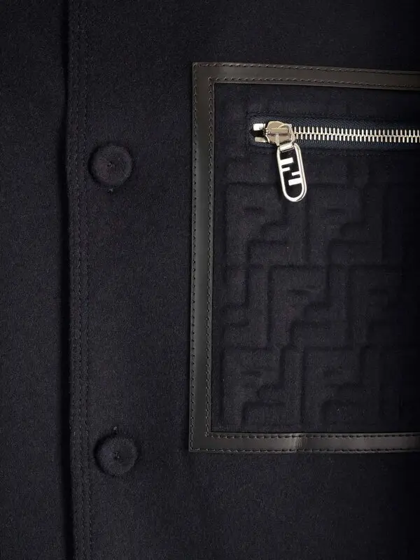 Fendi Single-breasted Jacket With Ff Motif