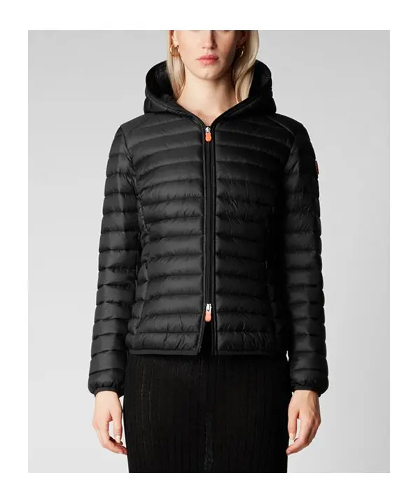 SAVE THE DUCK Daisy Hooded Puffer Jacket - Black