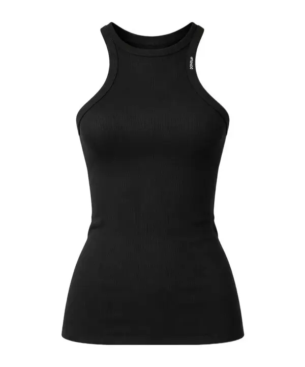 DONDUP Ribbed Logo Sleeveless Top
