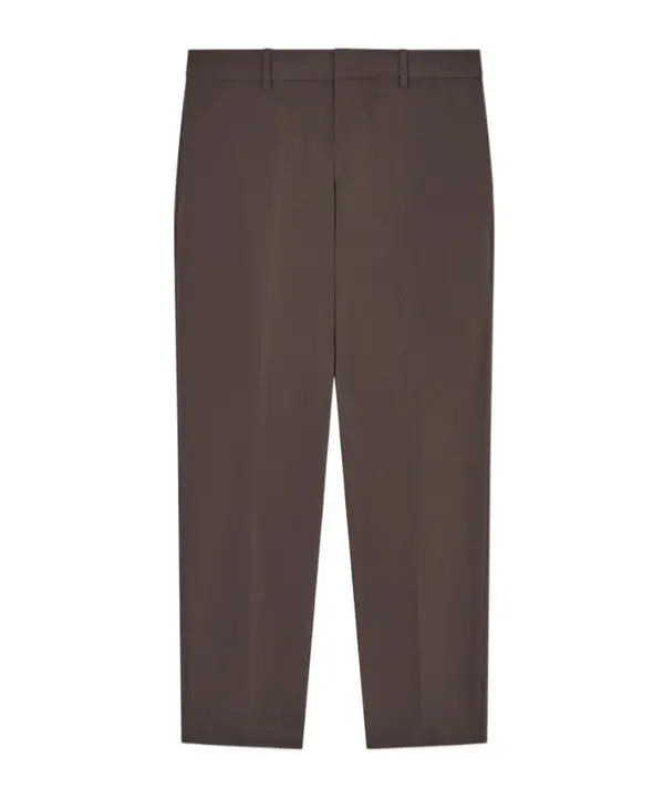 Emporio Armani Creased-front Relaxed Fit Trousers