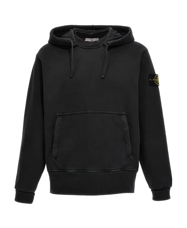 Stone Island Compass Patch Drawstring Hoodie