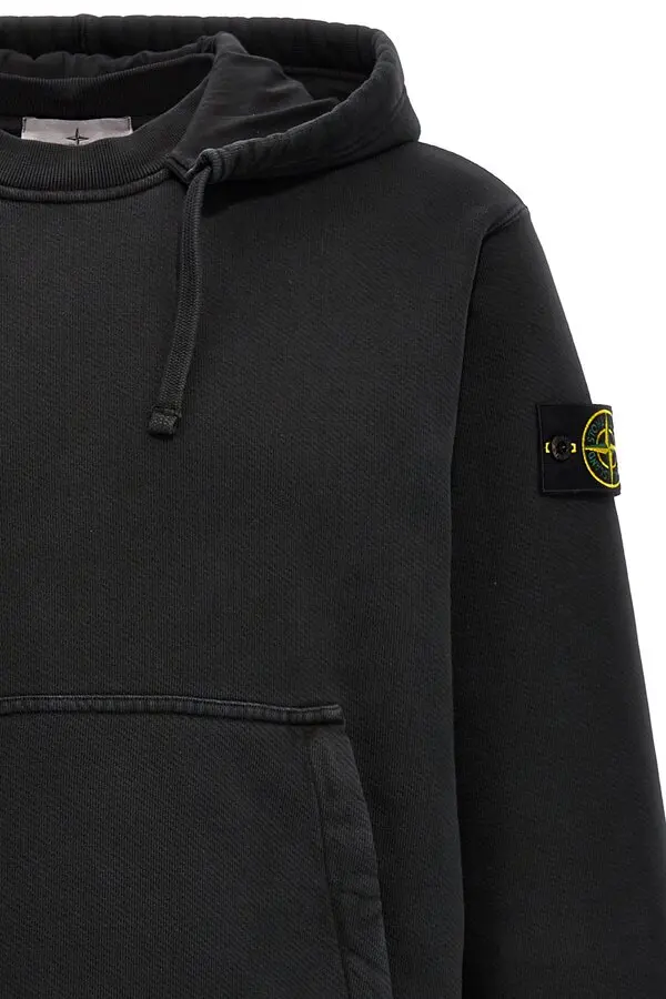 Stone Island Compass Patch Drawstring Hoodie